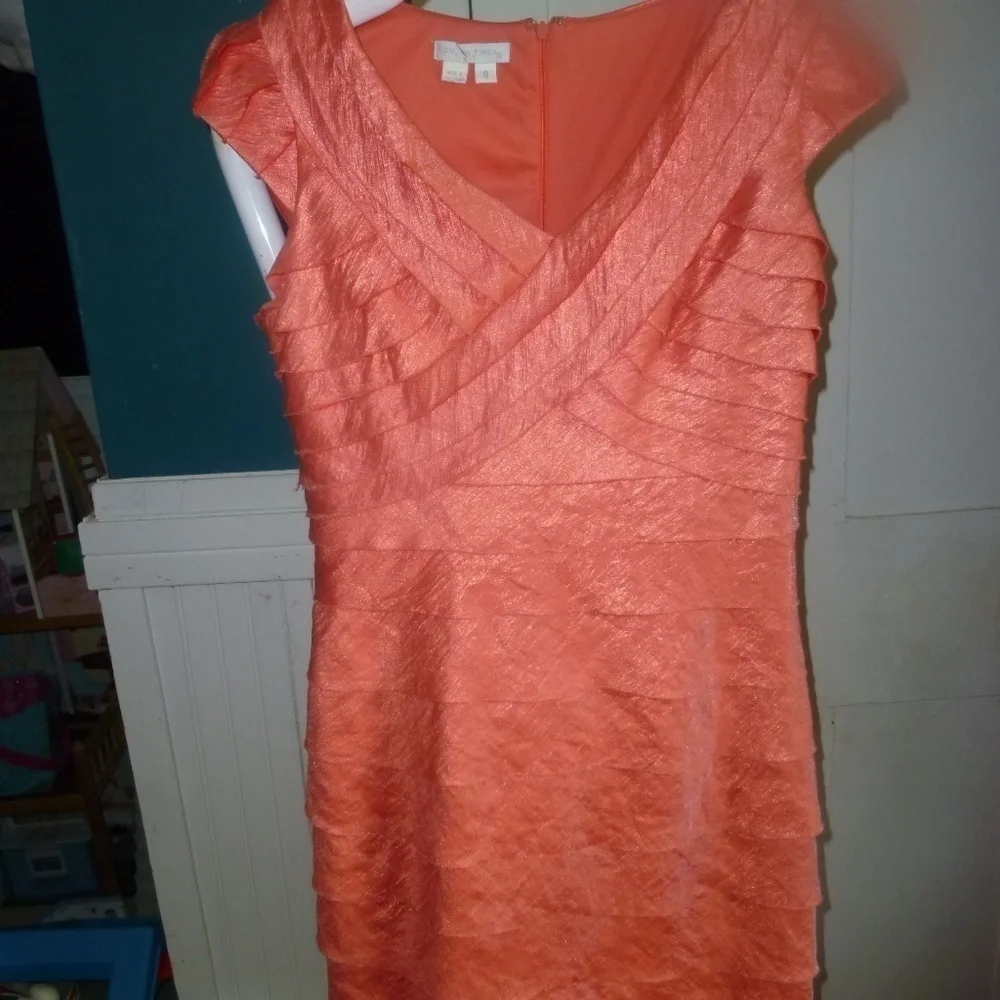 London Times | Dresses | Beautiful Peach London Times Sz 8 Dress | Poshmark